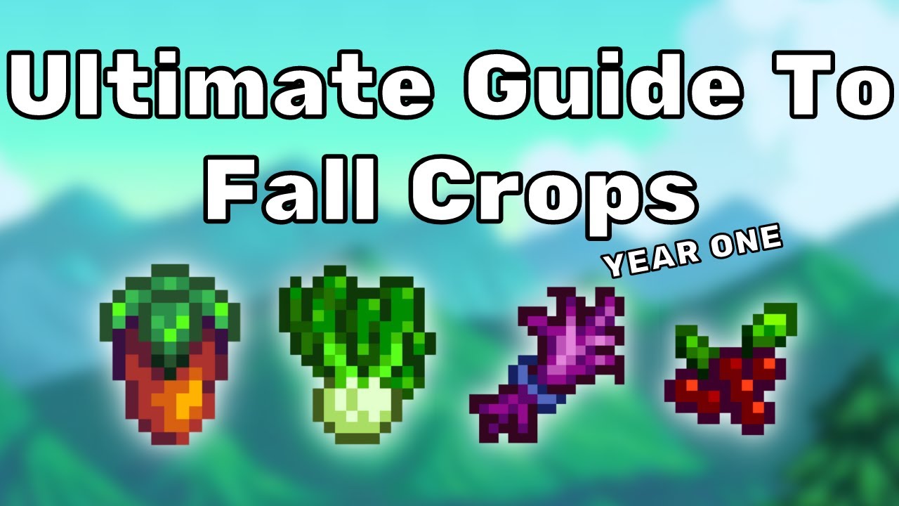 The Ultimate Fall Crops Guide - Year One - YouTube