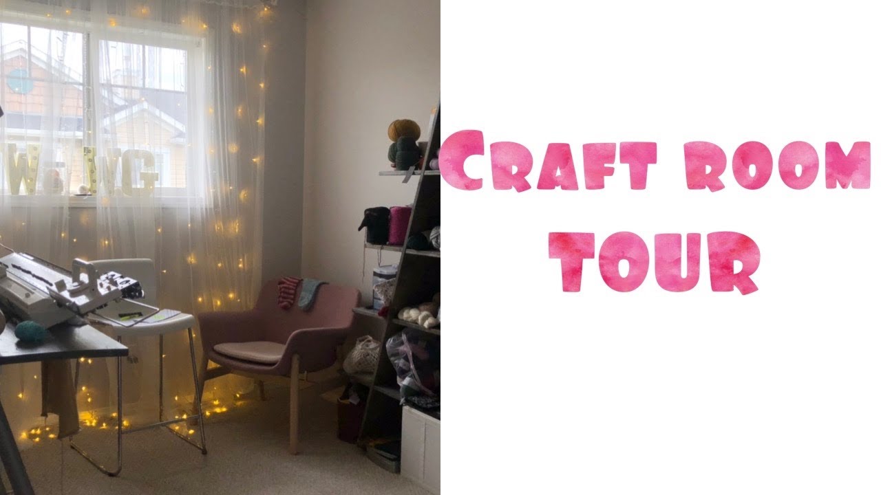 Knitting| Craft room Tour | knitting podcast - YouTube