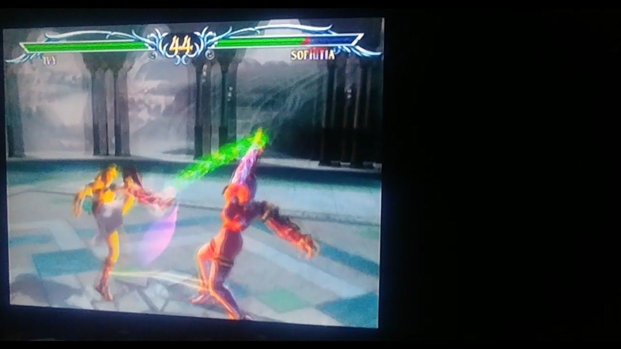 Soul Calibur 3 Ivy Chain Sword Leg Snag Throw on Sophitia Ryona - YouTube