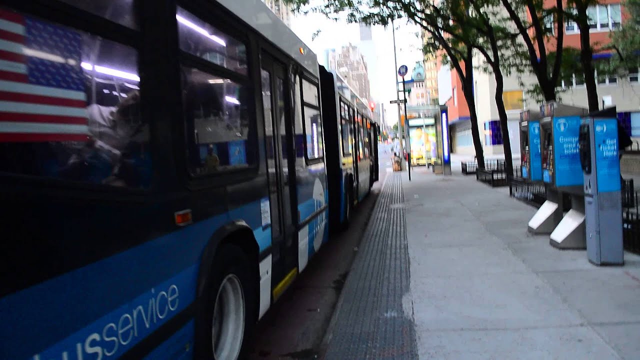 MTA New York City Bus 2010 Nova Bus LFS Artic 1249 On The M15 +Select ...