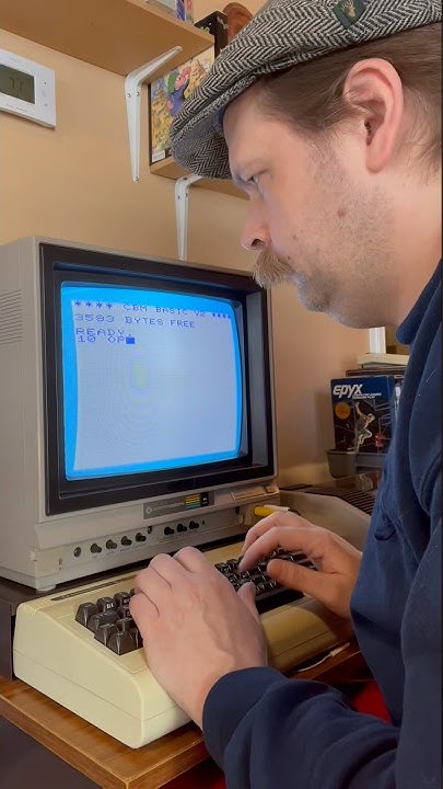 Happy Pi Day! Commodore VIC20 printing “Hello World” Pi loop #retrocomputing #coding #asmr # ...
