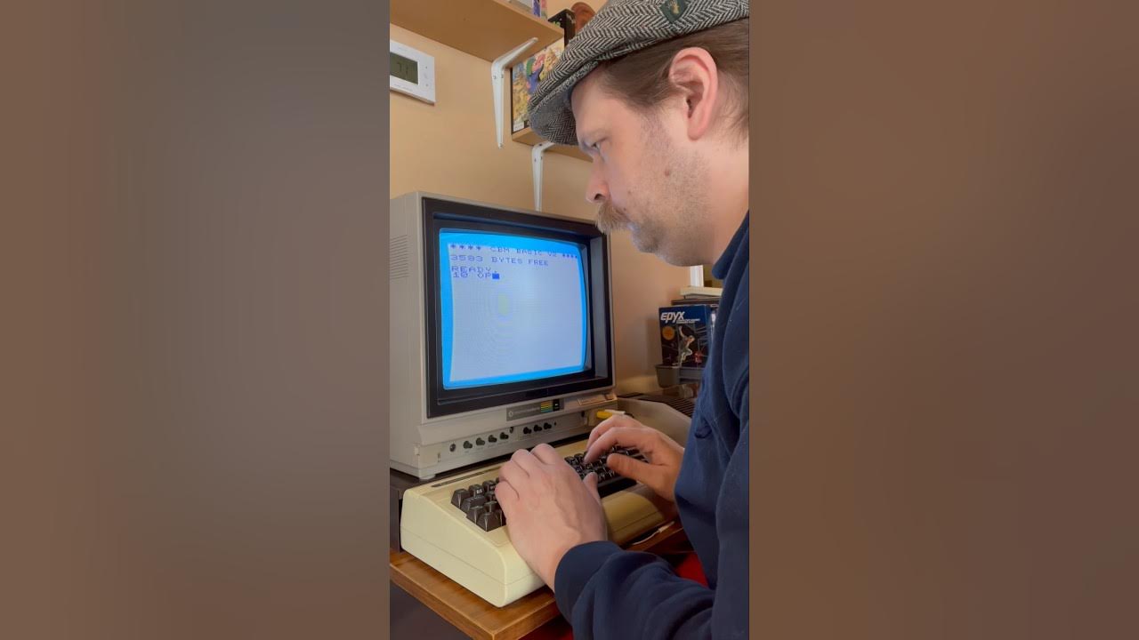 Happy Pi Day! Commodore VIC20 printing “Hello World” Pi loop #retrocomputing #coding #asmr # ...