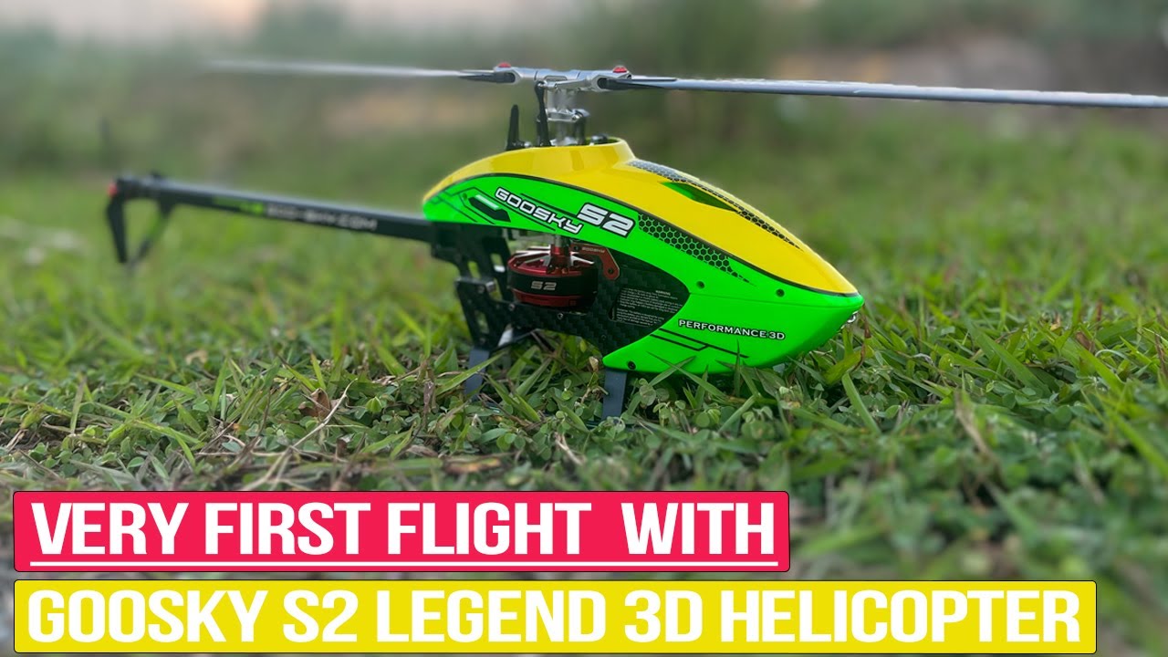 Very First Flight With Goosky S2 Helicopter - YouTube