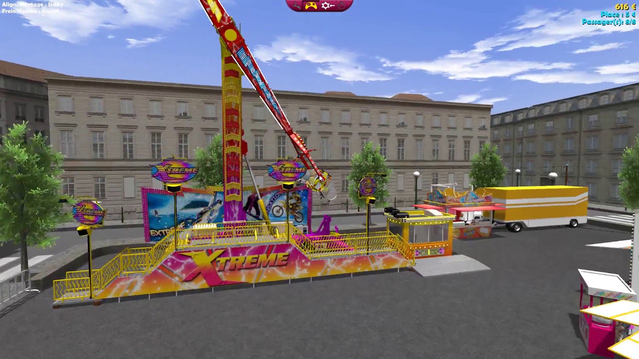 Kirmes (REKO) Simulator: X-Treme (Aufbau, Betrieb, Abbau) - YouTube