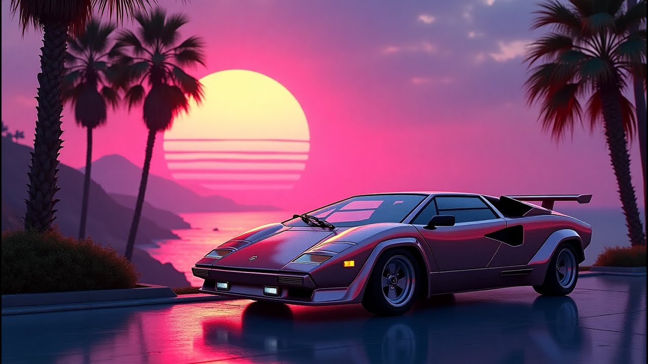 Retro Lamborghini in a Cyberpunk World 🌆🔥 | Live Lo-Fi & Futuristic ...