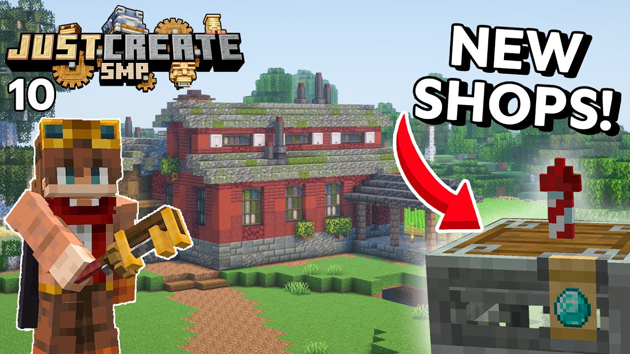 I Built SHOPS using the NEW Create Mod 6.0 Update (#10) - YouTube