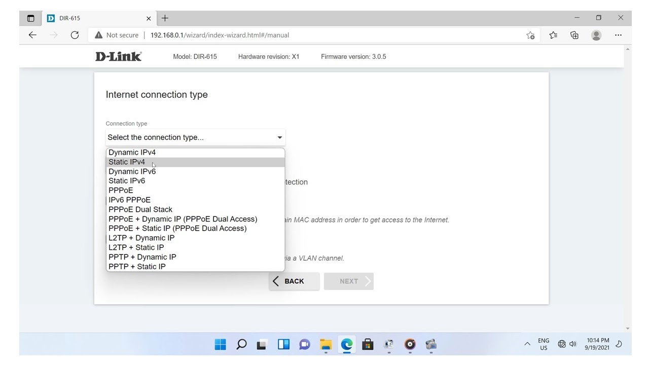 How To Configure D Link Router Static IPv4 - YouTube