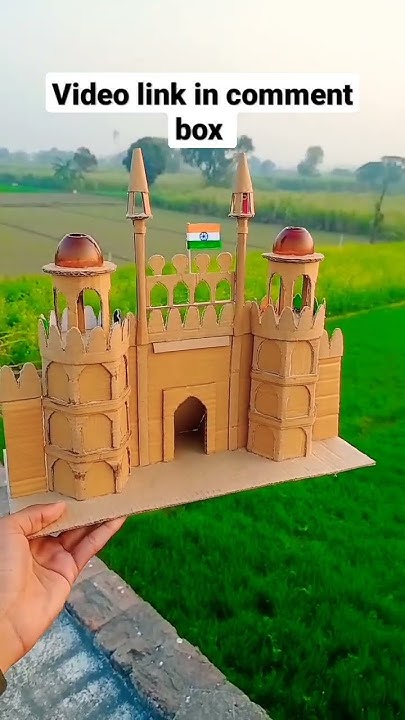 Red fort craft idea | Red fort craft | Red fort | #short #redfort # ...