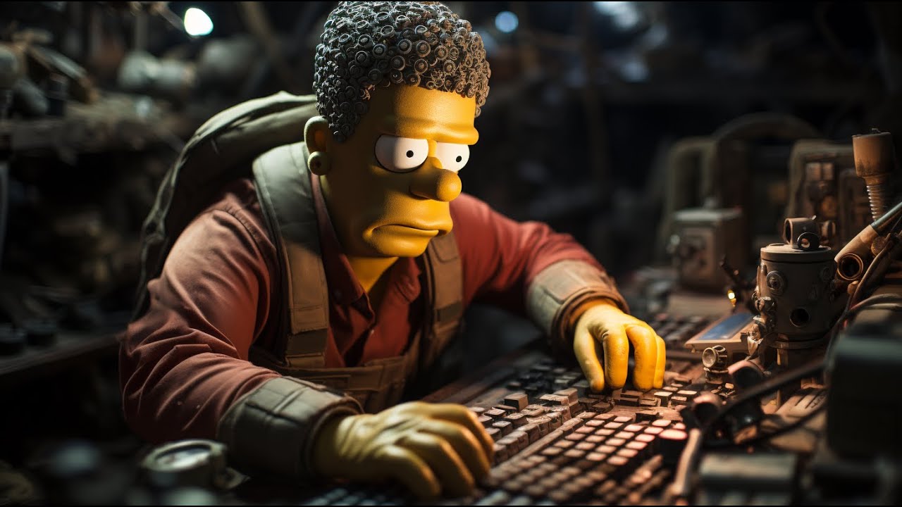 Homer Simpson - Dark Piano Trap Instrumental Music AI Video - YouTube