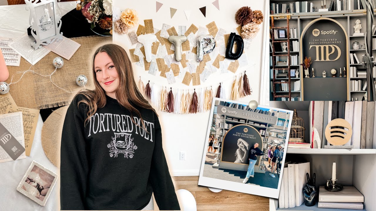 GRWM for TTPD release parTAY & Tortured Poets Spotify Library in LA ...