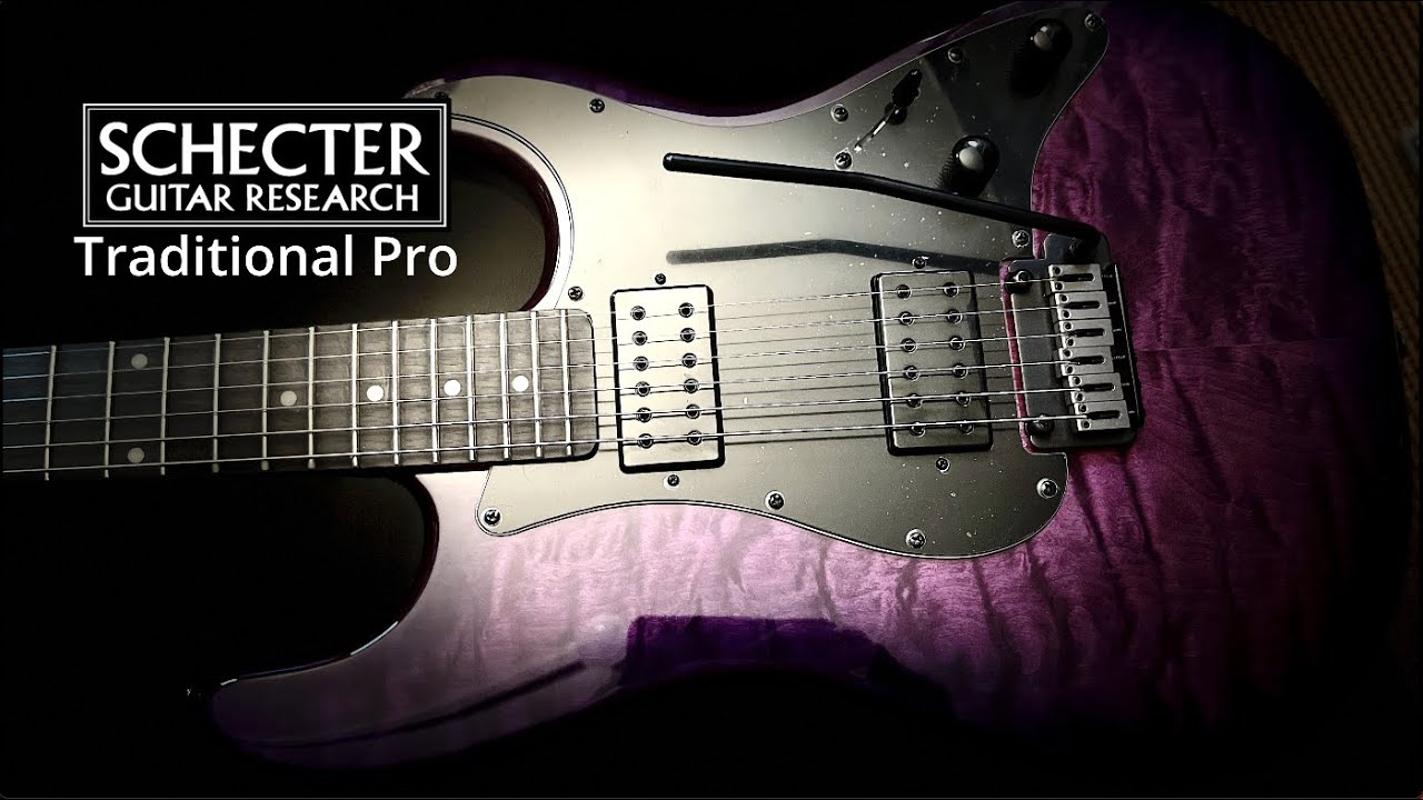 Purple-ishlly Delightful!! Schecter Traditional Pro – Transparent ...