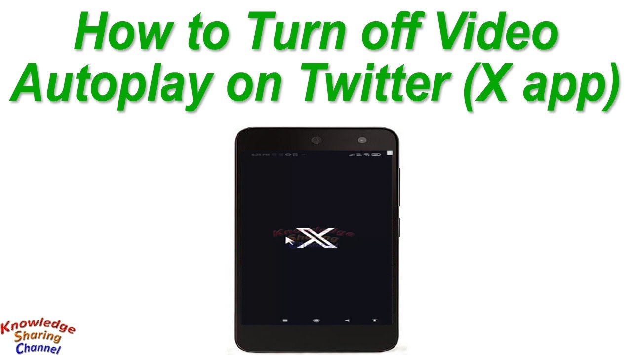 How to Turn off Video Autoplay on Twitter (X app) - YouTube