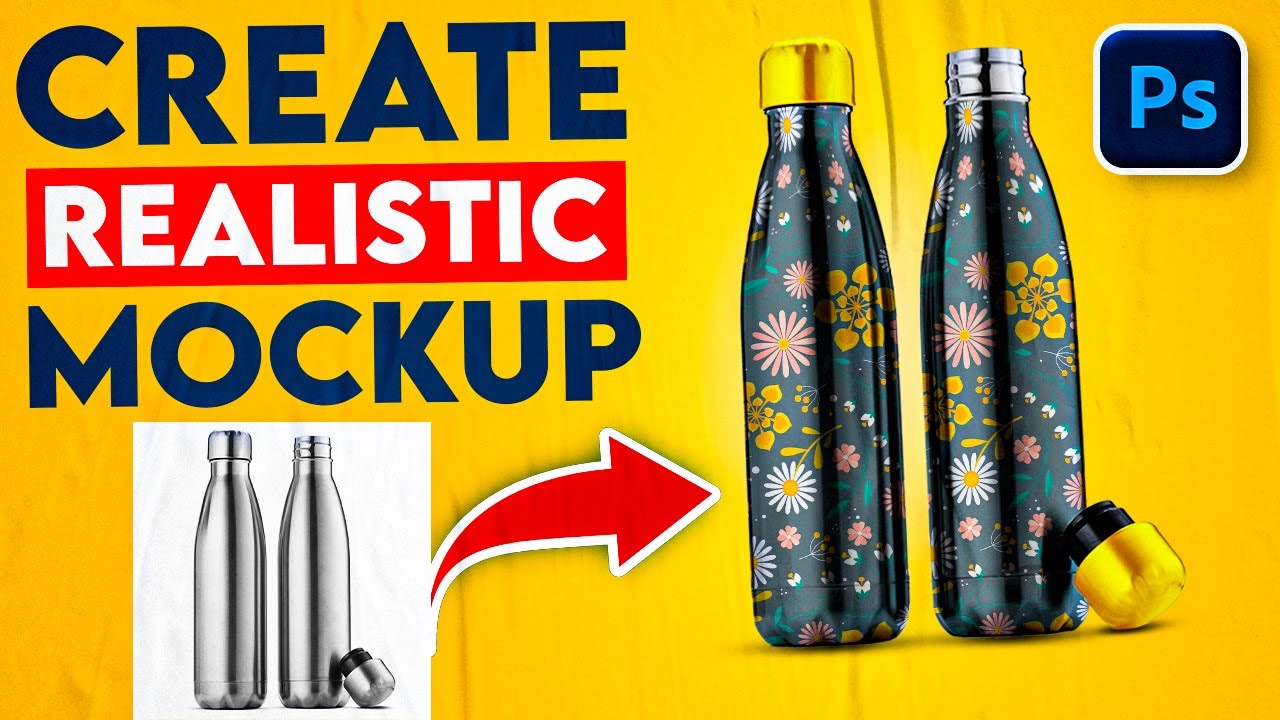 Create a Realistic Bottle Mockup in Photoshop Step by Step Tutorial for ...