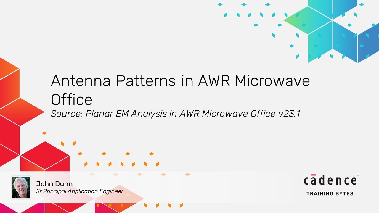 Antenna Patterns in AWR Microwave Office - YouTube