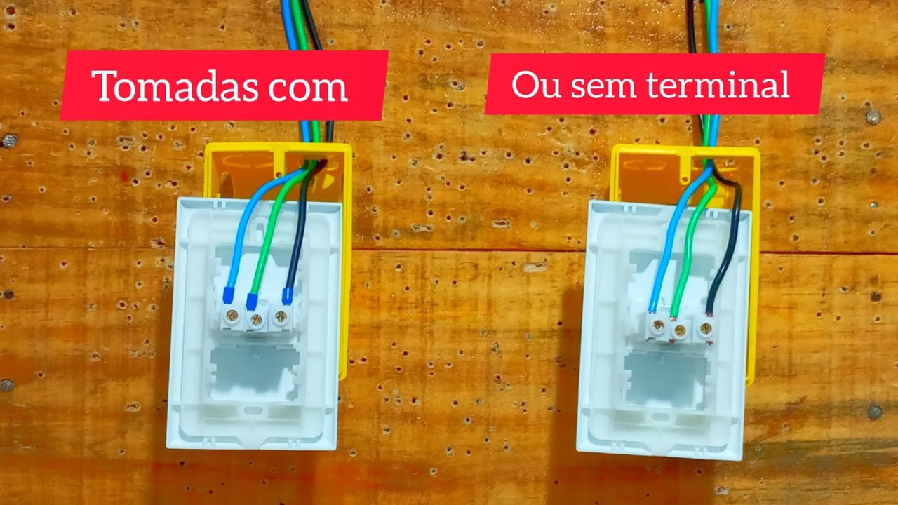 Instalação de tomada com ou sem terminal - YouTube