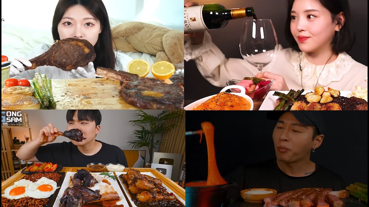 Big Bites ASMR Best Mukbang Compilation | Meat & Meat | Satisfying ...