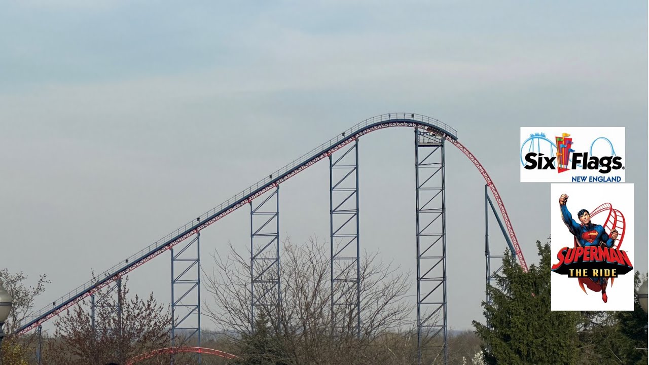 Superman the Ride at Six Flags New England 2023 Off Ride Footage - YouTube
