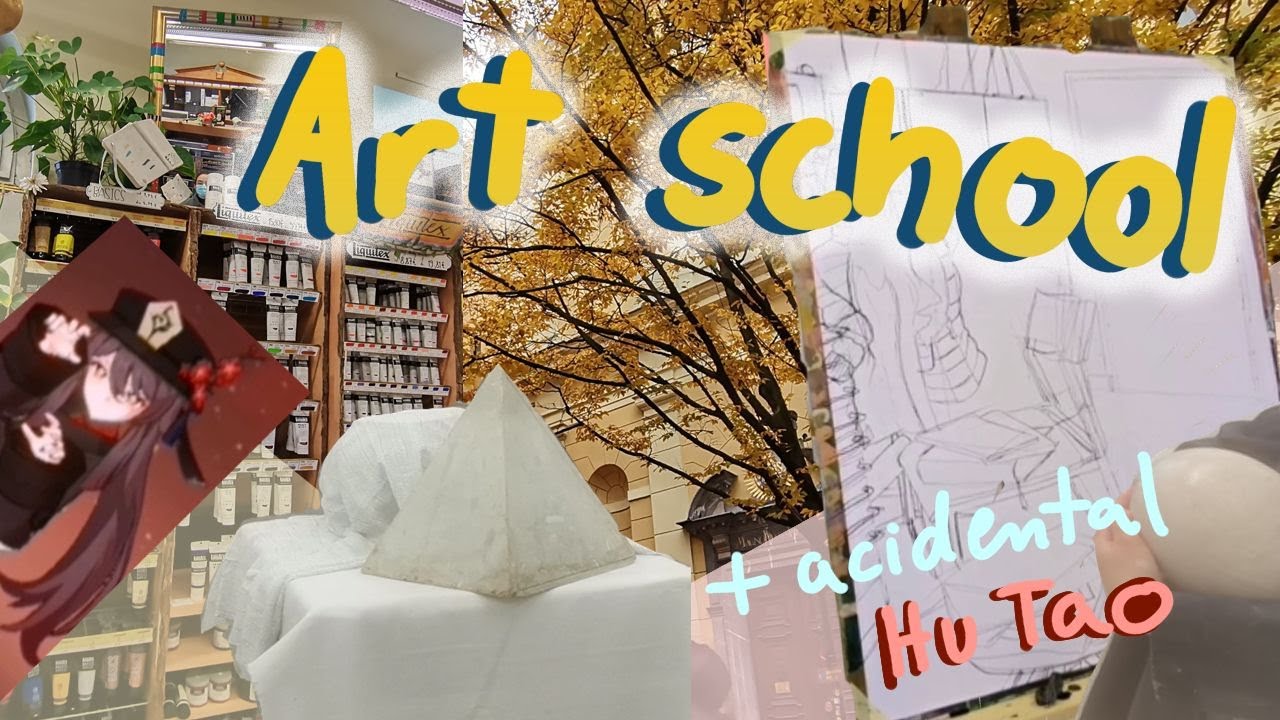 Day in my life 🌿ART STUDENT🌿+ getting Hu tao on accident - YouTube