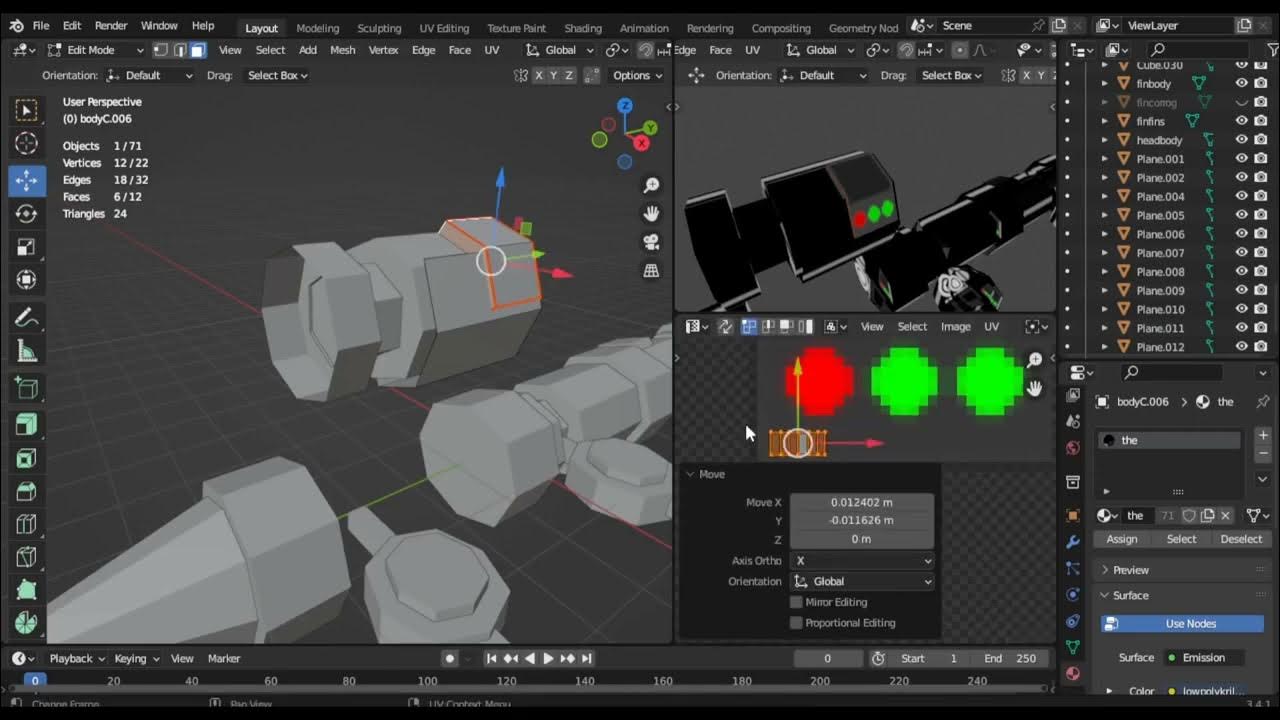 Low-Poly Deepsea Robot Drone (Speed Modeling) [BLENDER] - YouTube