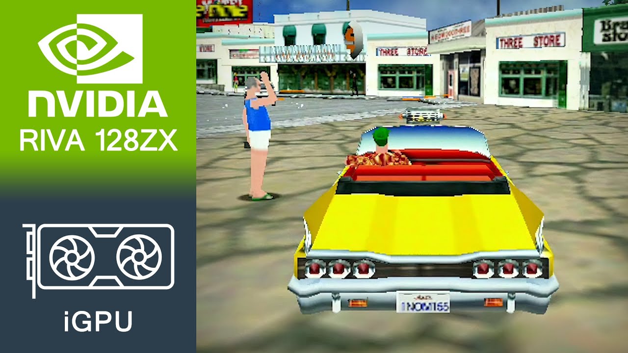 Crazy Taxi Gameplay NVIDIA Riva 128ZX - YouTube