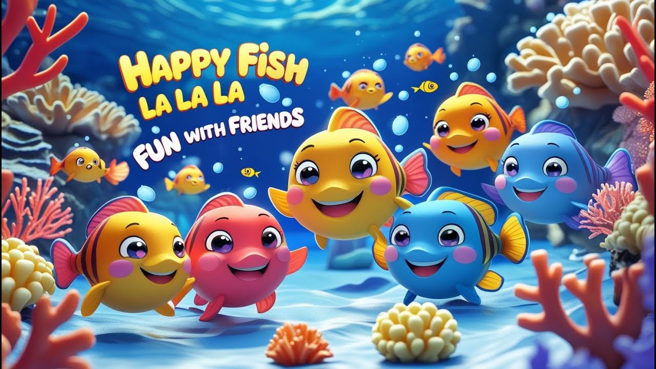 Happy Fish La La La Fun with friends | Polo Pal Rhymes #HappyFish # ...