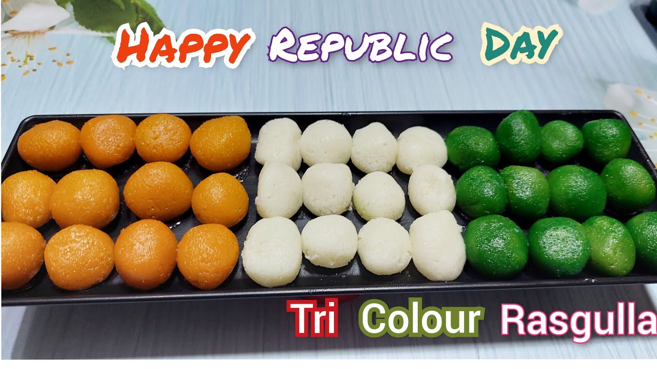 How to make Tri Colour Rasgulla | Rasgulla Recipe | Republic day ...