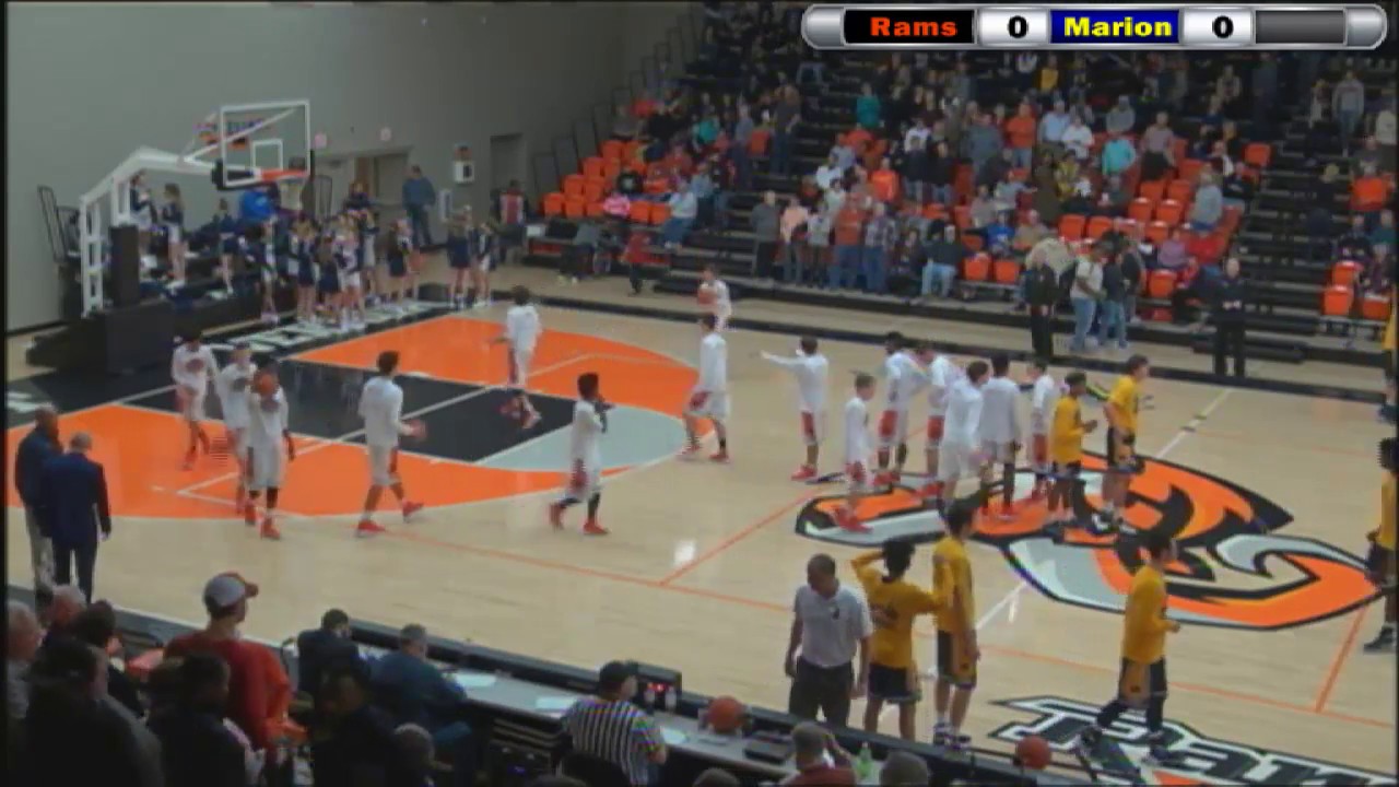Mt. Vernon Rams Basketball vs. Marion Wildcats - 2016-17 - YouTube