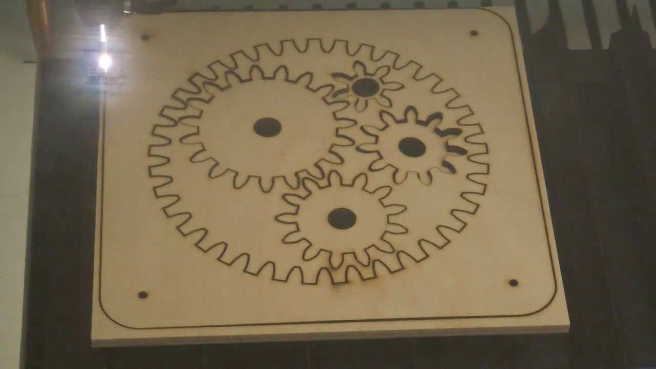 Eccentric Planetary Gears & Front - Laser Cut - YouTube