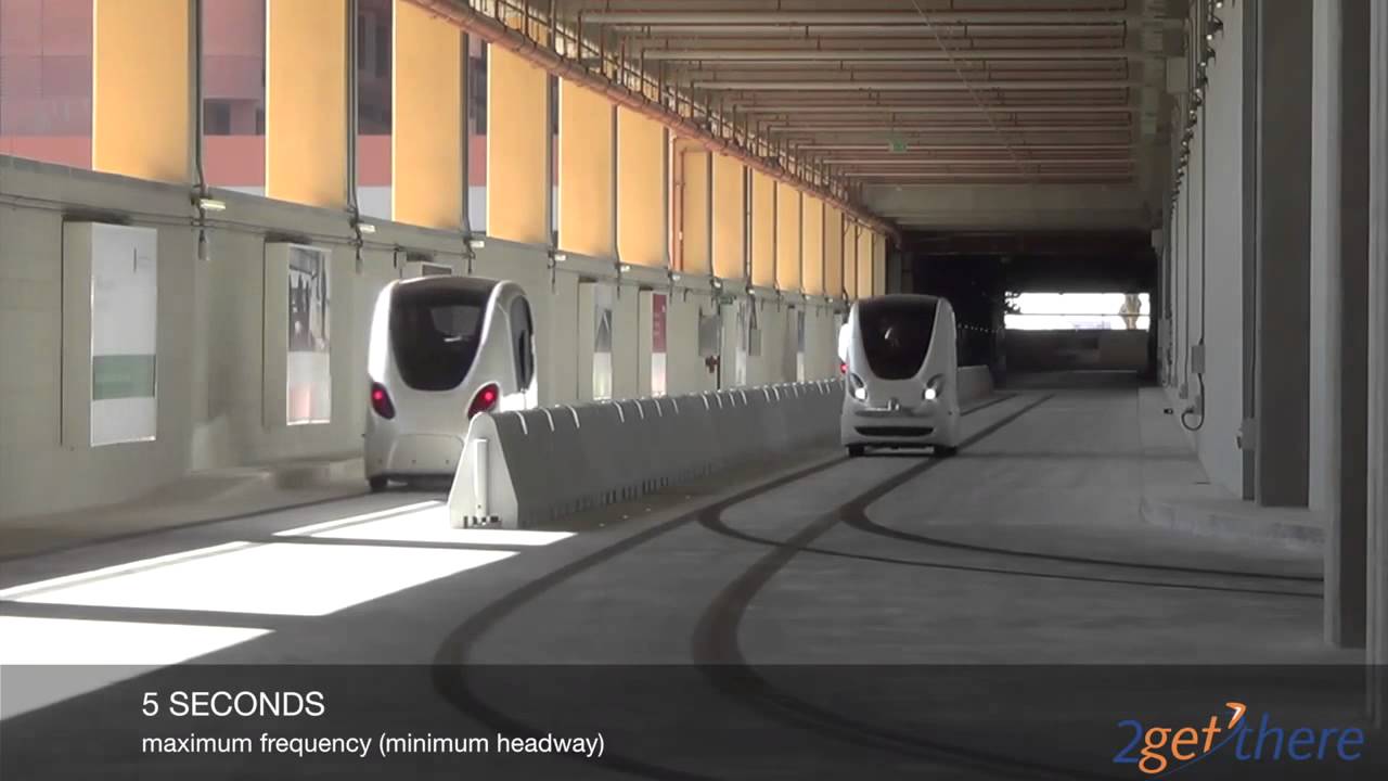 Operational Masdar PRT System – 2getthere - YouTube