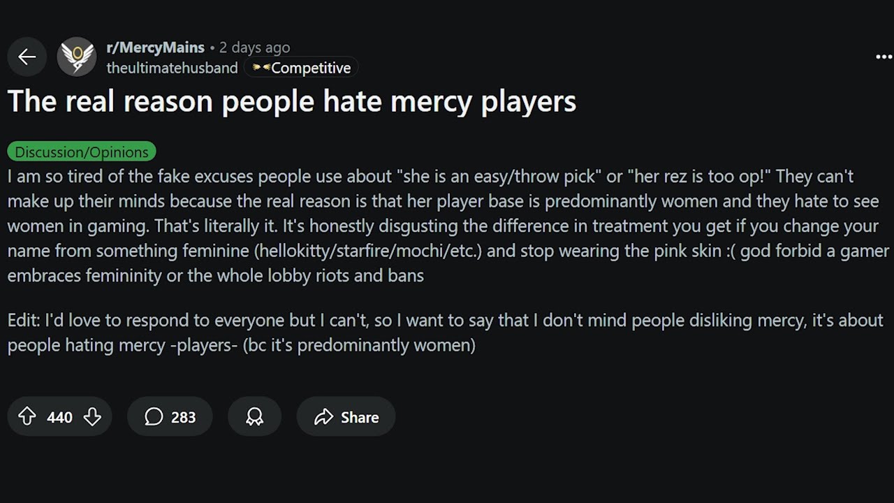 Mercy players are professional victims - YouTube