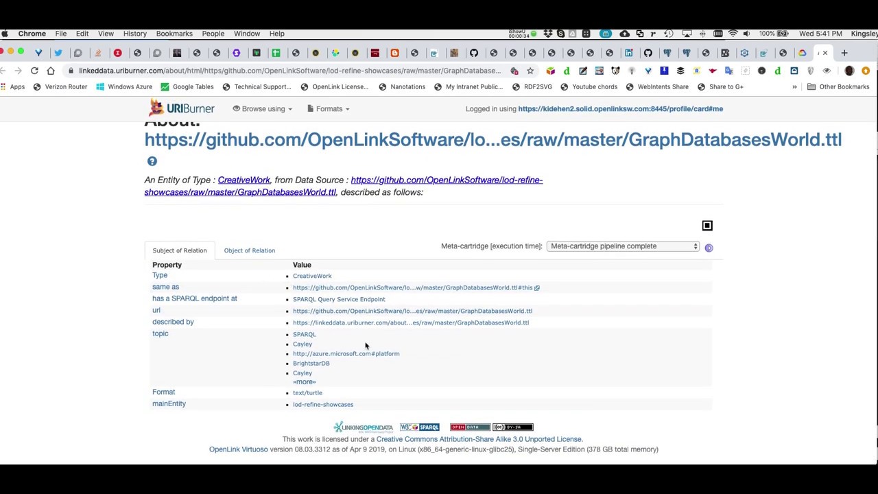 OpenLink Data Explorer (ODE) generating Linked Data - YouTube