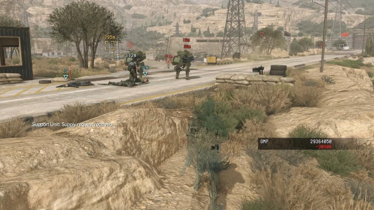 METAL GEAR SOLID V: THE DEFINITIVE EXPERIENCE dropping a tank on a ...