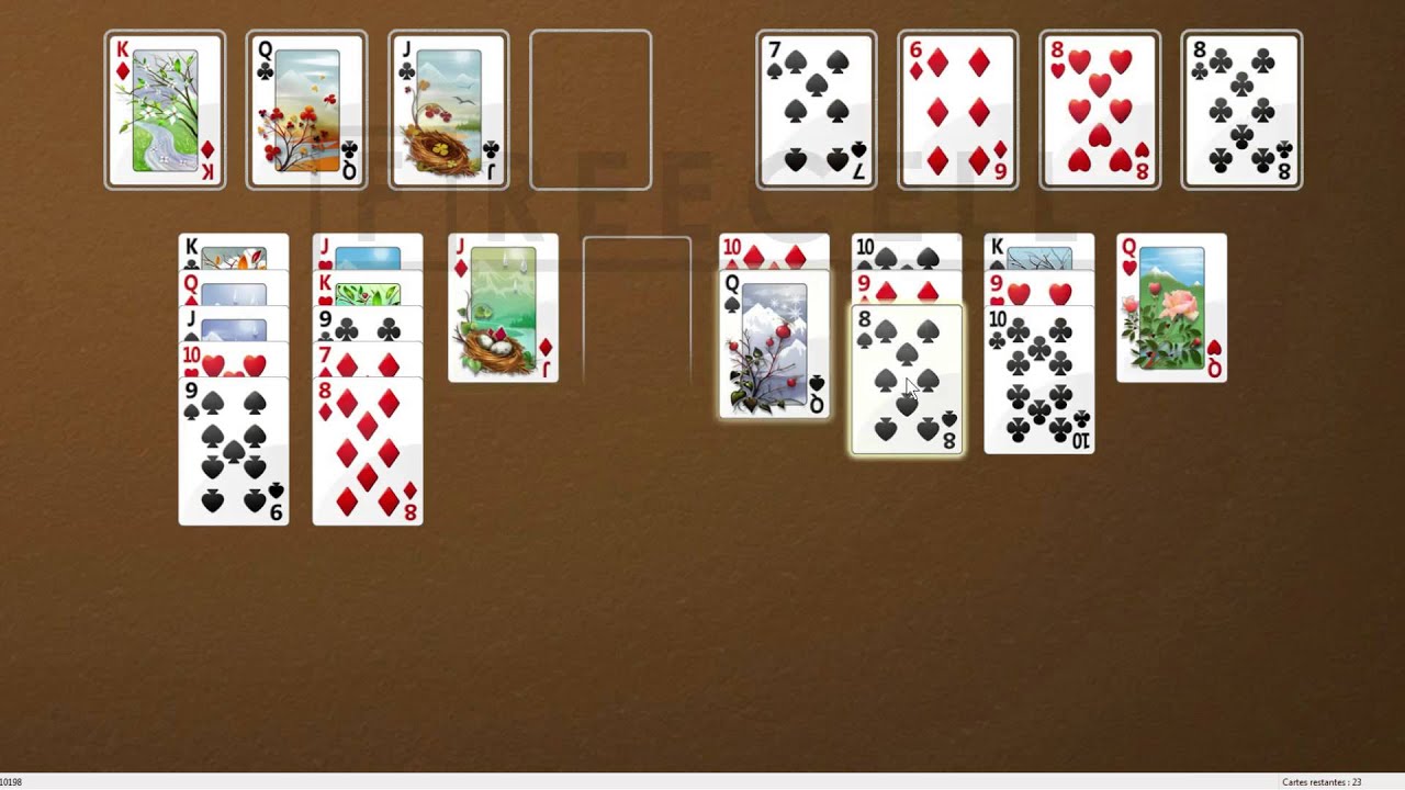 Solution to freecell game #10198 in HD - YouTube