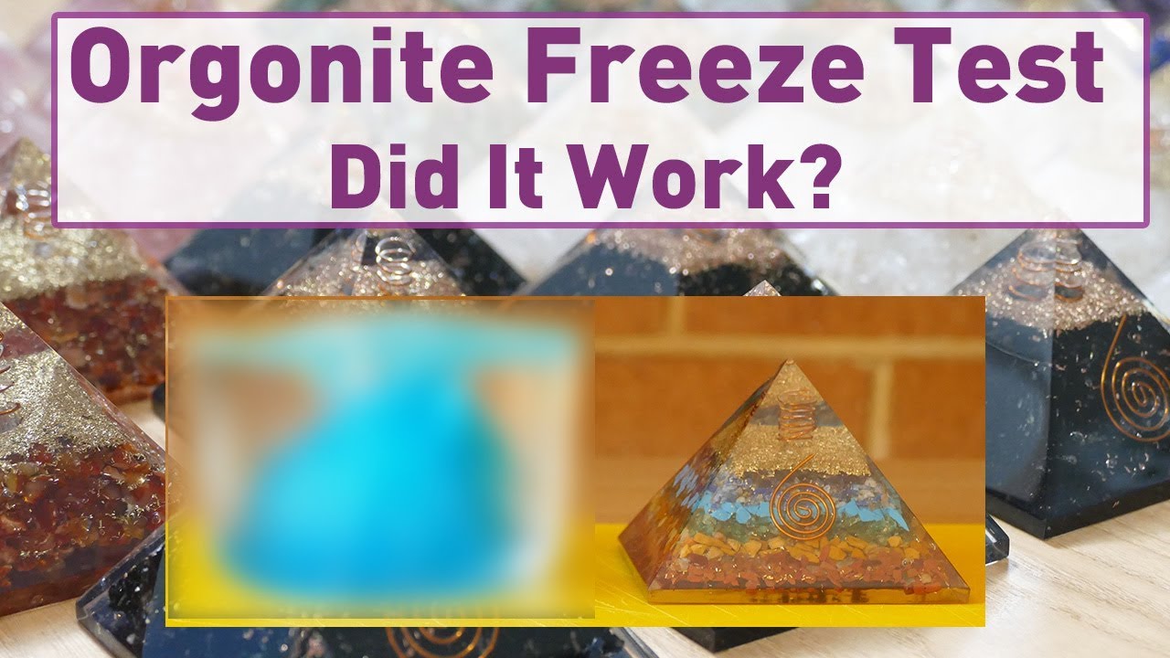 Orgonite Experiment with the Freeze Test Using 7 Chakra Orgonite ...