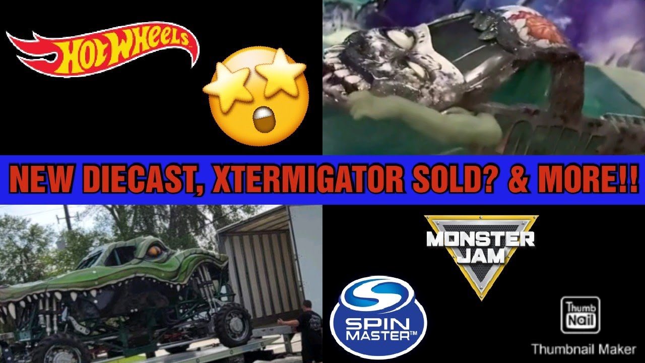 Xtermigator Monster Truck Sold? NEW SPIN MASTER MONSTER JAM TRUCKS ...