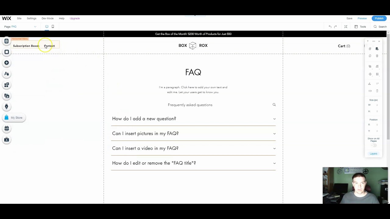 How to Hide and Show A Menu Item in The New Wix Menu - YouTube