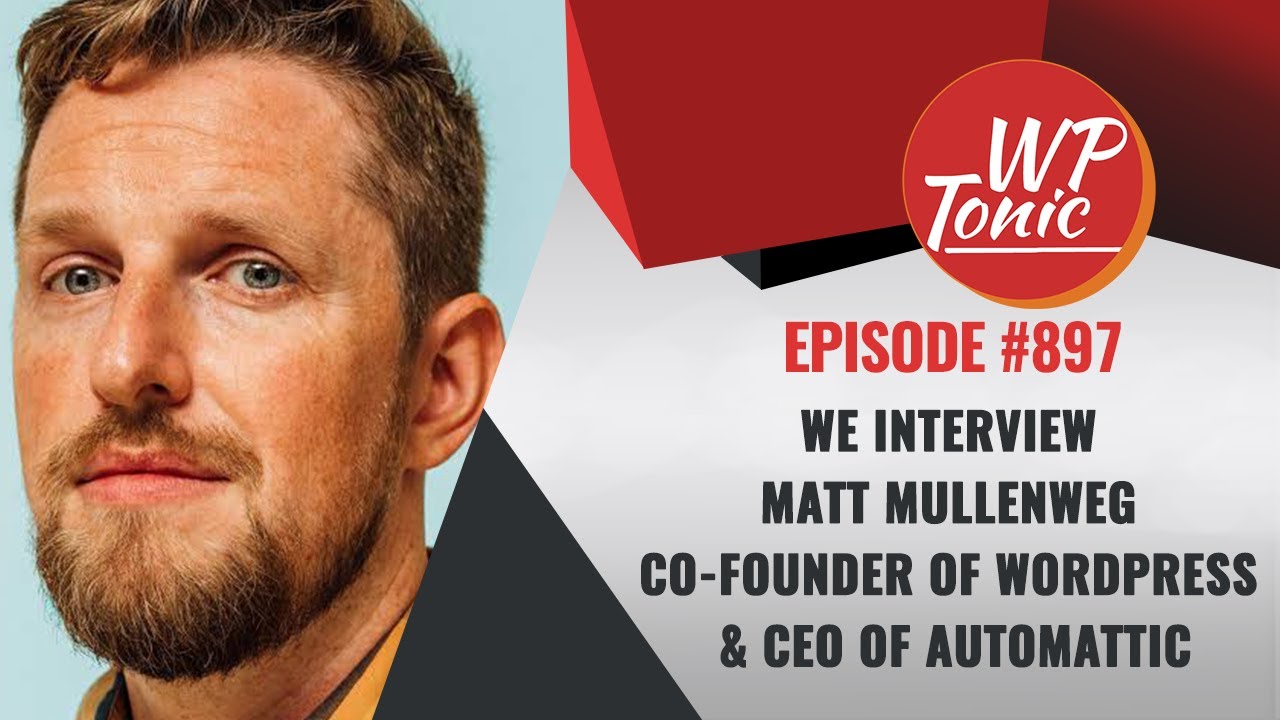 We Interview Matt Mullenweg, Co-founder of WordPress & CEO of Automattic - YouTube
