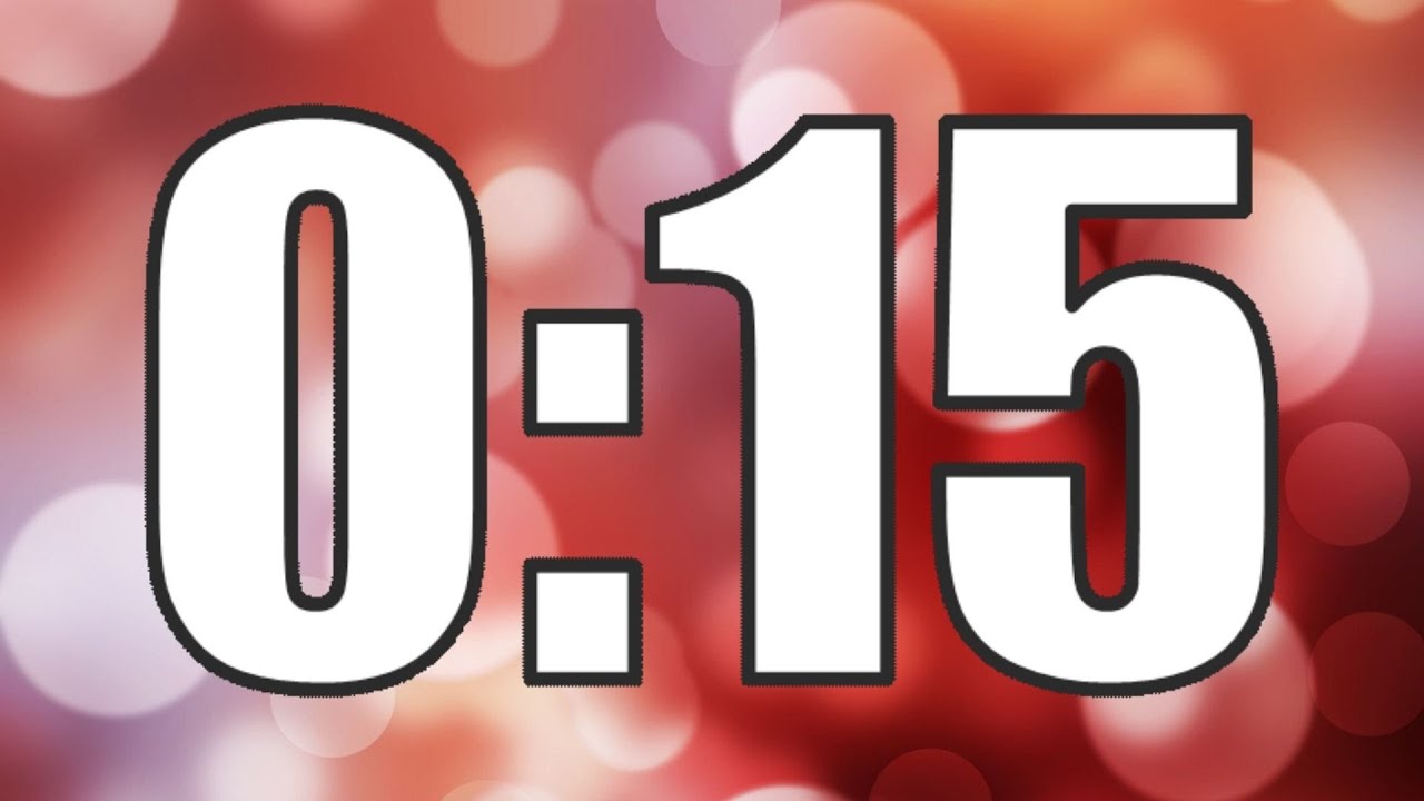 15 Second (Silent) Timer - YouTube