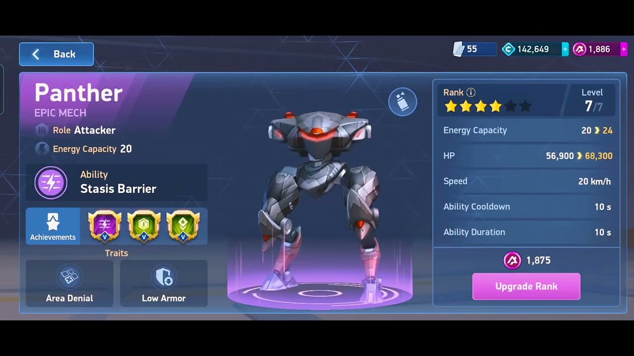 mech arena panther rank update 5 star😱😱😱😱 - YouTube