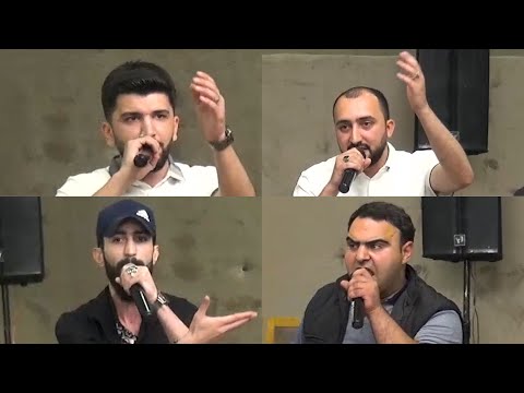 2-2 qırğın deyişmə | Təbriz, Ramil vs Abdulla, Sadiq | Kim sənətkar sayılır qıraqdan yeri görsənir