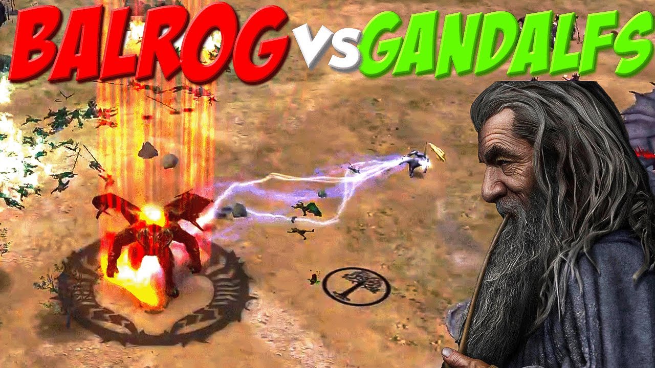 Can Multiple Gandalf Kill Balrog? | 3 VS 3 | BFME 1 Patch 2.22 Online ...