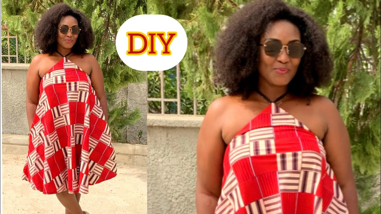 How To Make Flare Dress Tutorial In Less Than 1hr | Flare Dress Cutting And Stitching - YouTube