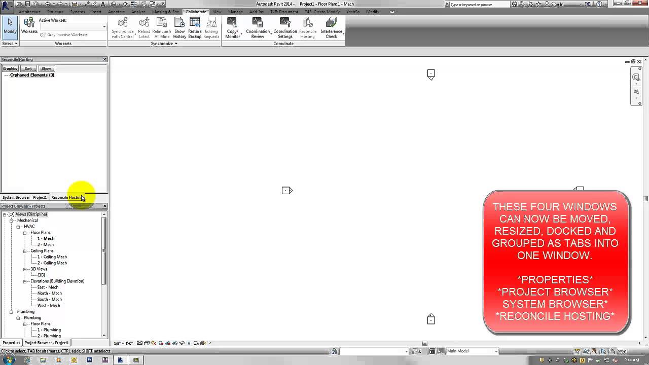 Revit 2014: Dockable Windows - YouTube