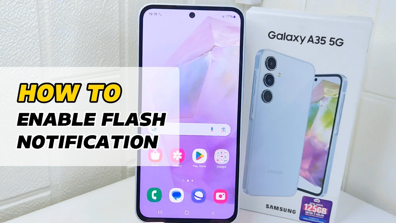 Samsung A35 5G | How To Enable Flash Notification - YouTube