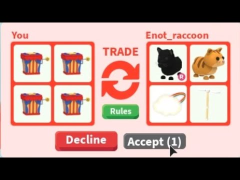 What do you get for trading monkey boxes @ adopt me roblox - YouTube