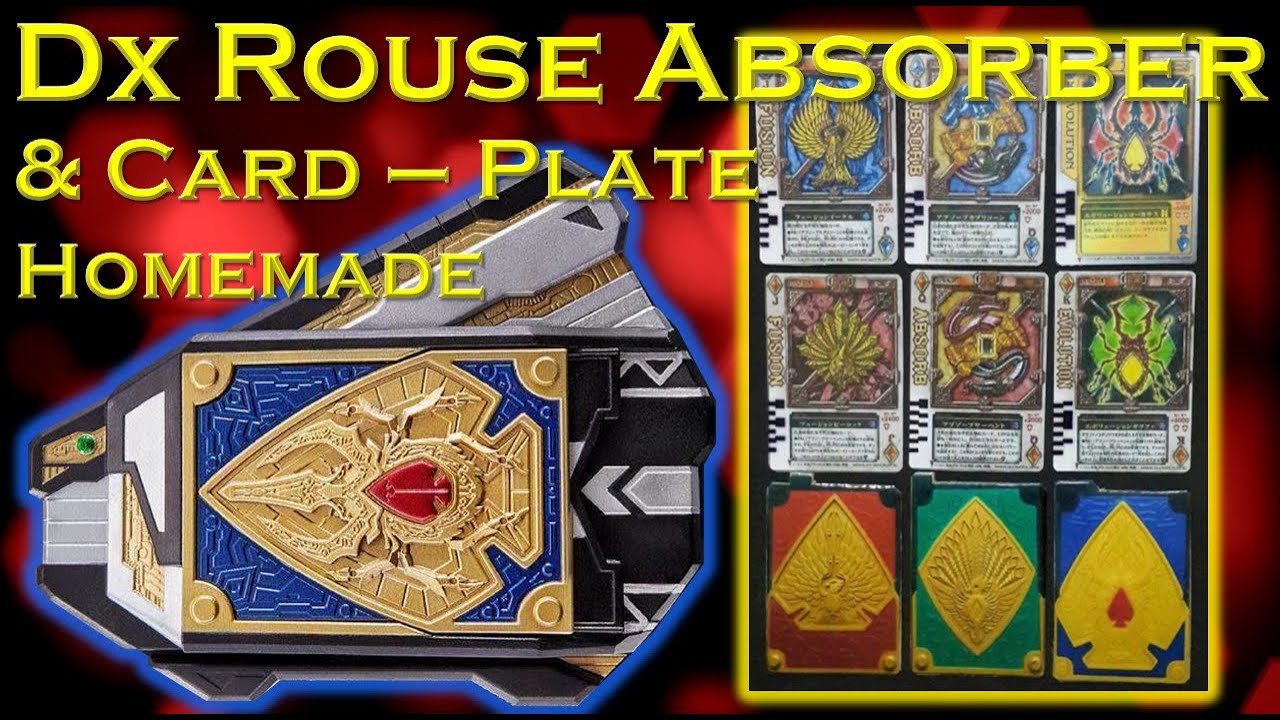 Kamen Rider Blade : Dx Rouse Absorber ( Card and Plate Homemade ) 仮面 ...
