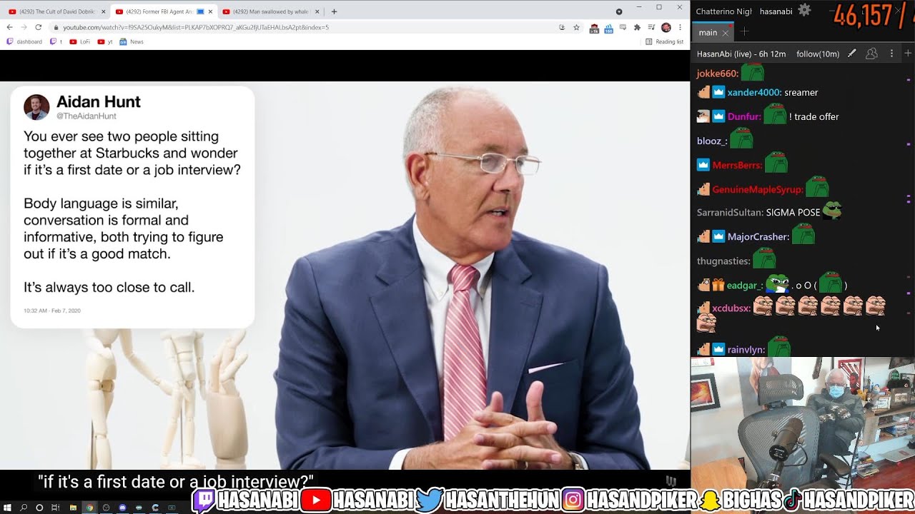 Hasanabi Reacts-Form FBI Agent Answers Body Language Questions - YouTube