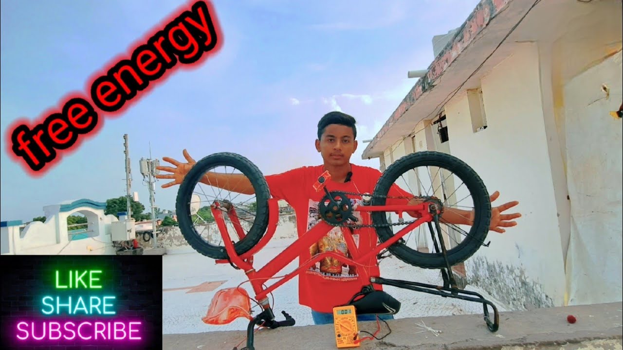 DC moter or cycle se free Energy with battery [100%] ⚡️ 🔋⚡️ #video # ...