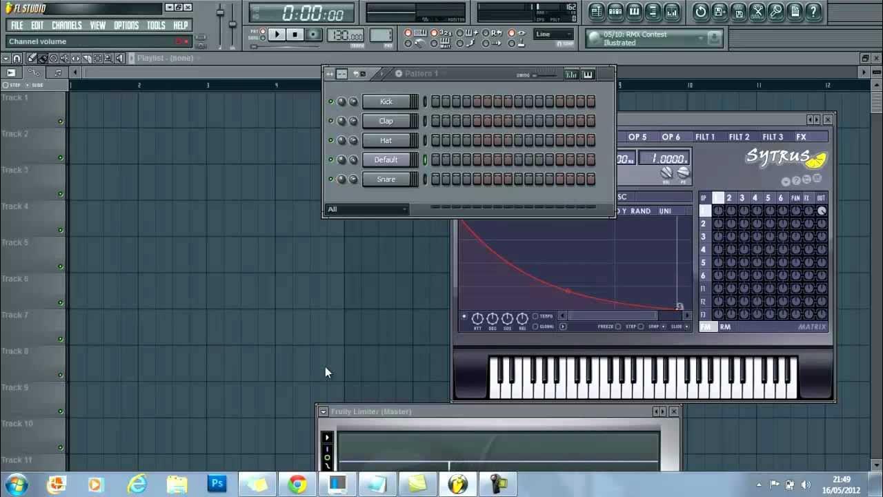 Fl Studio Tutorial - How To Make A 808 Using Sytrus - YouTube