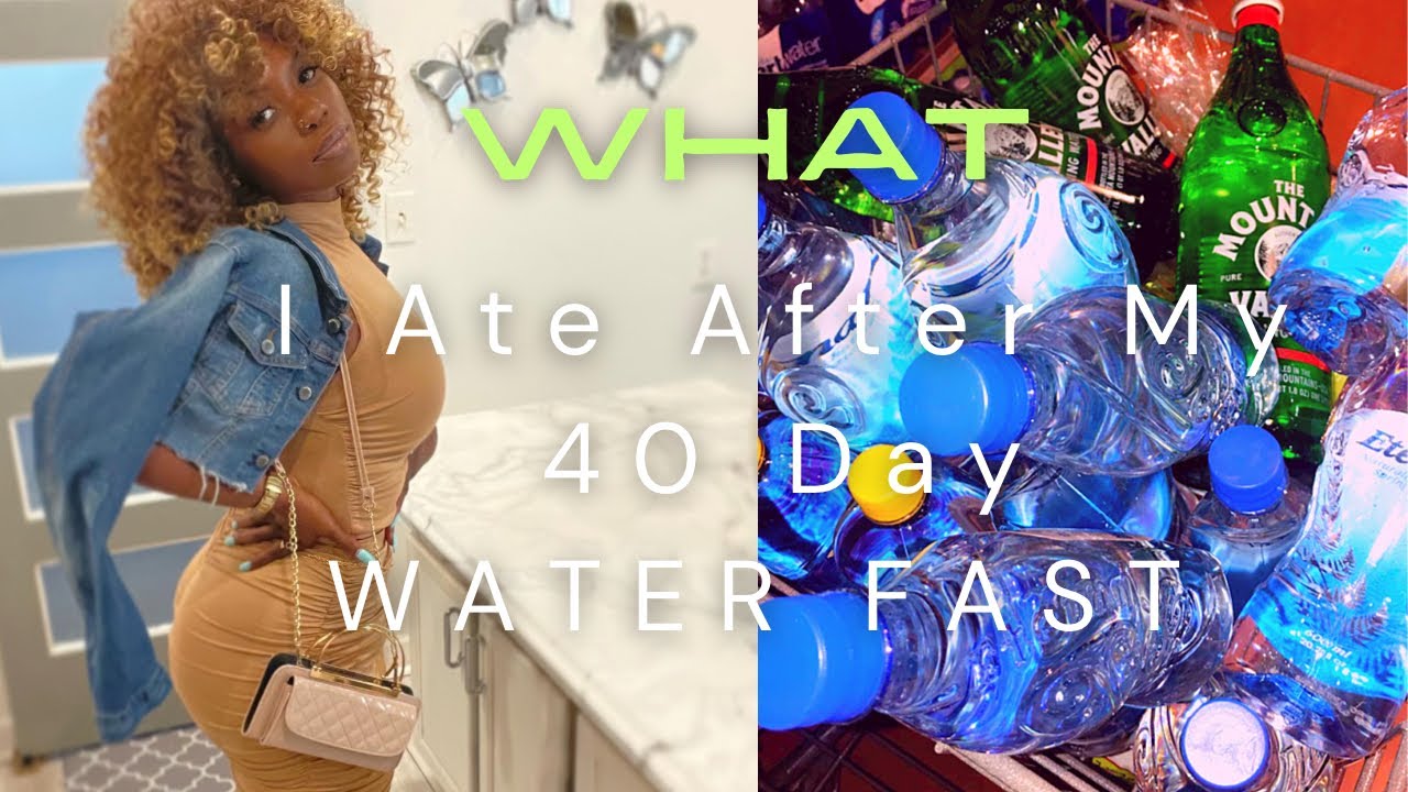 After my 40 day Water Fast… I HUNDRED 😭| Reaction & Refeed Vlog ...